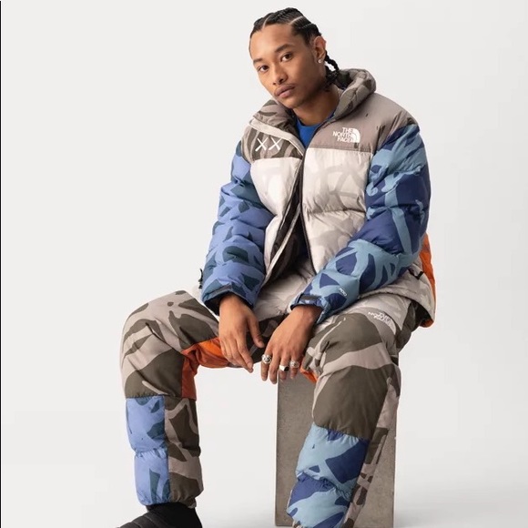 KAWS | Jackets & Coats | Nwt Kaws X The North Face Retro Nuptse Shell ...